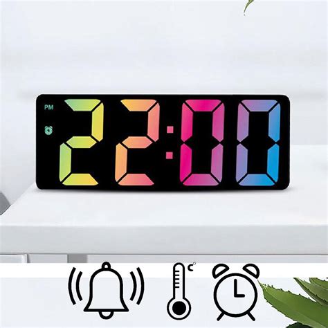 Relógio Digital De Mesa Usb E Pilha Com Despertador Data E Temperatura
