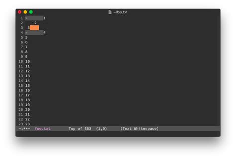 如何让white space mode不影响行号的显示 Emacs general Emacs China