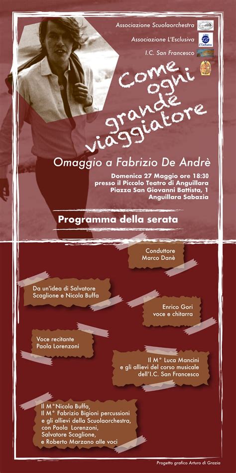 Anguillara omaggio a Fabrizio De André da un idea di Salvatore