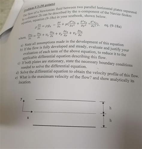 solved problem 3 30 points the flow of a newtonian