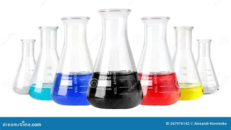 Flask On White Background Stock Photo Image Of Equipment