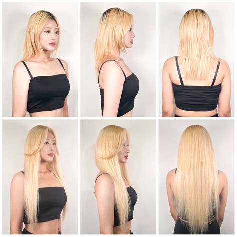 부평에서 백금발염색 하고 22인치붙임머리 해보세요~ 네이버 블로그