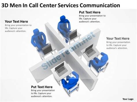 3D Men In Call Center Services Communication Ppt Graphic Icon