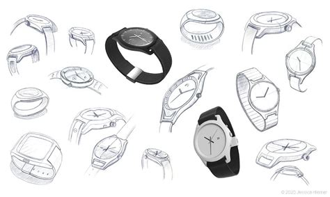 analog watch design ideation
