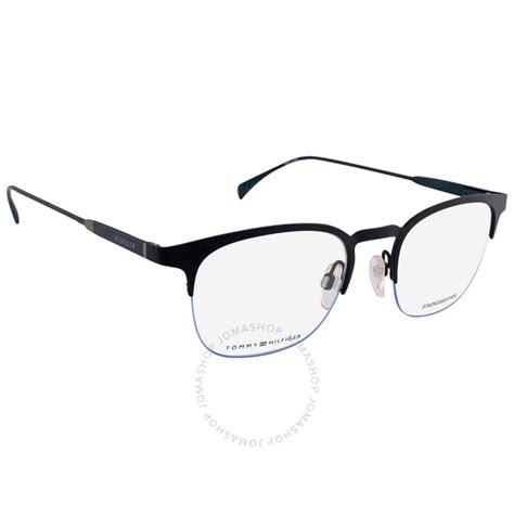 Tommy Hilfiger Demo Rectangular Mens Eyeglasses Th 1385 0qfy 50