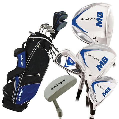 Ben Sayers M8 8 Club Stand Bag Package Set Blue Steel
