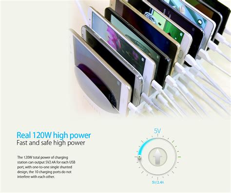 Orico DUK 10P 120W 10 Port USB Smart Charging Station W Techbuy