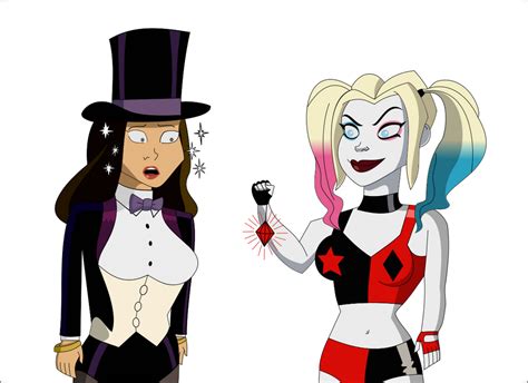 Harley Shows Zatanna A Trick By Suit8tie On Deviantart
