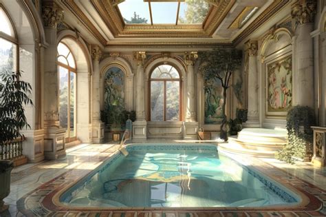Premium Photo Classical Indoor Pool