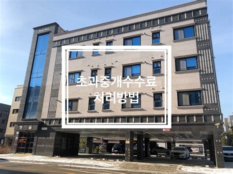초과 중개수수료 처리방법 네이버 블로그