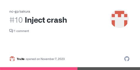 Inject Crash · Issue 10 · Nc Gpsakura · Github