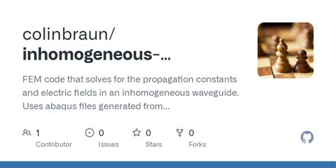 Github Colinbrauninhomogeneous Waveguide Solver Fem Code That