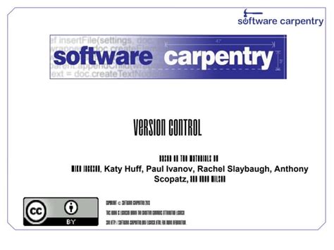 software carpentry version control slides ppt