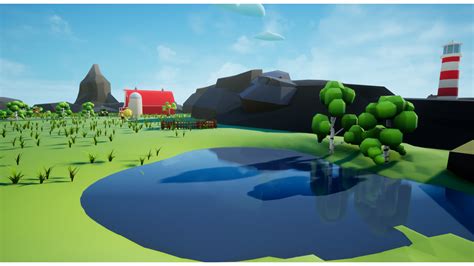 Artstation Low Poly World Fbx Models Unity And Unreal Engine 4
