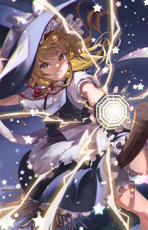 Kirisame Marisa Touhou Drawn By Fujiwaraaoi Danbooru