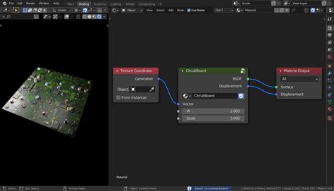Procedural Circuit Board Shader R Blender