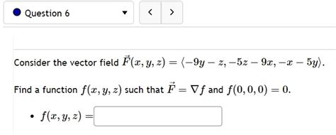 Solved Question 6Consider The Vector Field Chegg