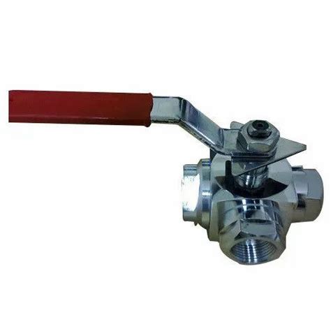 Stainless Steel Three Way Ball Valve Size 15mm 80mm At 1050 In Ahmedabad