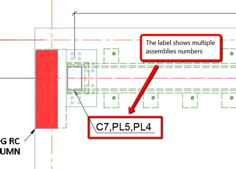 Multiple Assembly Names Are Shown In Labels In Advance Steel General