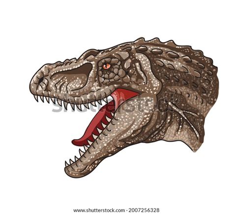 타르보사우루스 머리 그리기 Art 삽화 벡터 스톡 벡터 로열티 프리 2007256328 Shutterstock