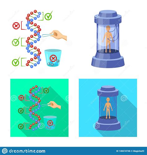 Vector Design Of Test And Synthetic Icon Collection Of Test And