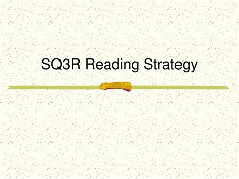 Ppt Sq3r Reading Strategy Powerpoint Presentation Free Download Id