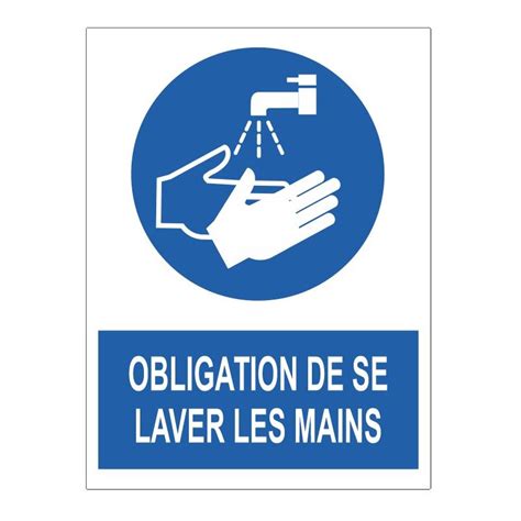 Pictogramme Obligation De Se Laver Les Mains Logo Sticker Communication