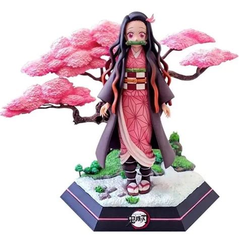 Demon Slayer Nezuko Kamado Figura Diorama Arbol Sakura Cm Mercadolibre