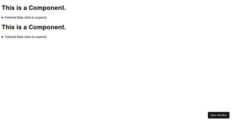 React Isomorphic Data Codesandbox