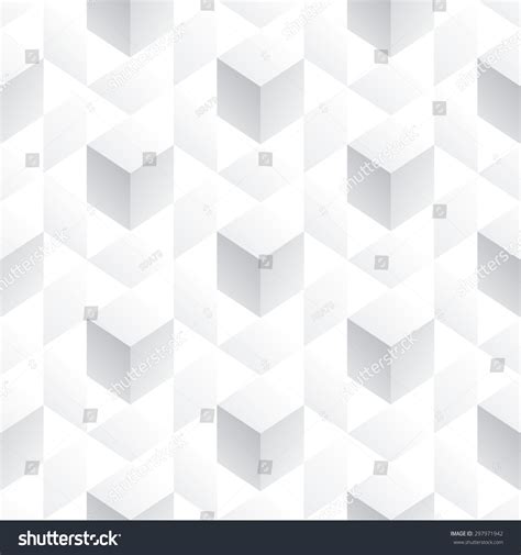 Abstract Seamless 3d White Cubes Vector Stock Vector Royalty Free 297971942 Shutterstock