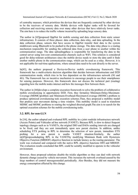 Mobile Crowd Sensing Rpl Based Routing Protocol For Smart City Pdf