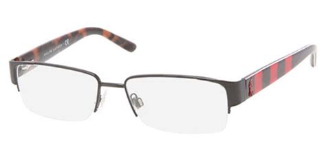 Polo Ralph Lauren Ph1140 9258 Glasses Shiny Black Striped Red