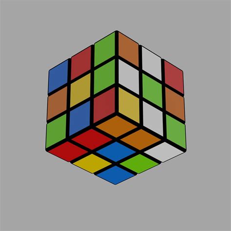 3d Rubick Cube Turbosquid 2163989