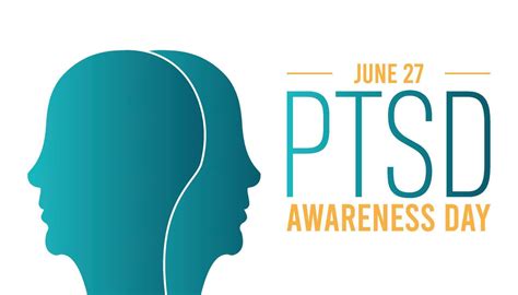 National Ptsd Awareness Day Observed Every Year In June Template For Background Banner Card