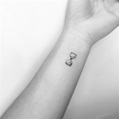 Simple Hourglass Tattoo