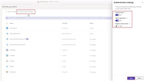 Set Up Microsoft Identity Provider Authentication Power Pages
