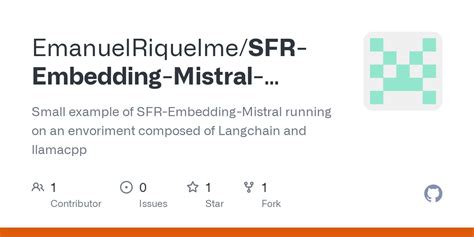 GitHub EmanuelRiquelme SFR Embedding Mistral LlamaCPP Example Small Example Of SFR Embedding