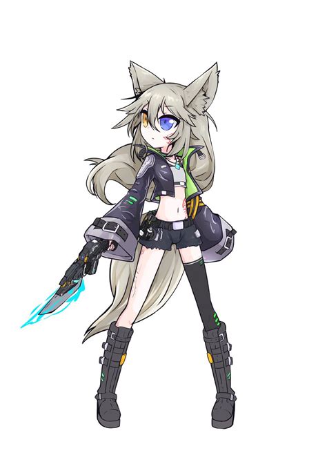 「ネクタイのピン様pinofnecktieに依頼した 創作おおかみちゃんシリーズ第9弾🐺🔫 拡張性、スタイリ」狼牙🐾🍖🎧の漫画