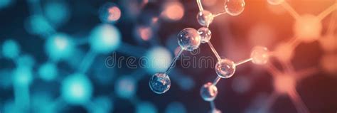 Abstract Representation Of Molecular Structures And Chemical