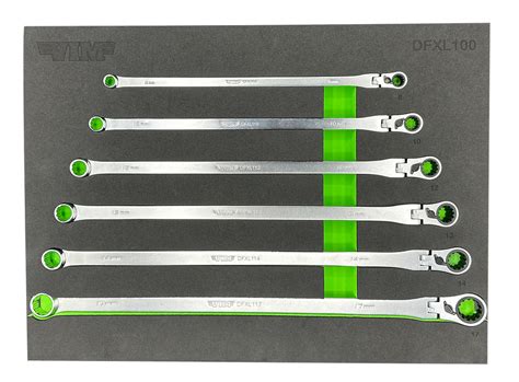 Vim 6 Pc Deep Spline Ratcheting Flex Head Xl Wrench Set Jdtco