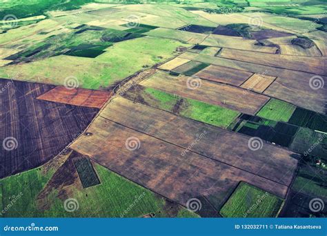 Aerial View Of Green Countryside Stock Image Image Of Rural Angle