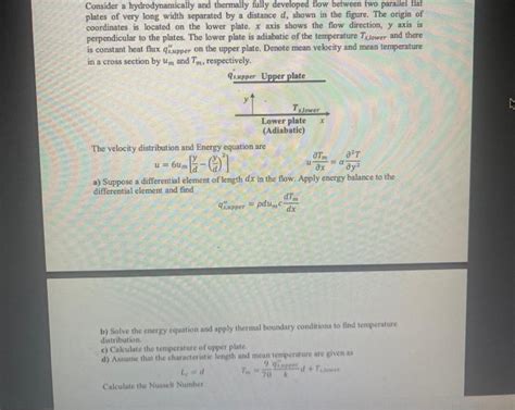 Solved Consider A Hydrodynamically And Thermally Fully