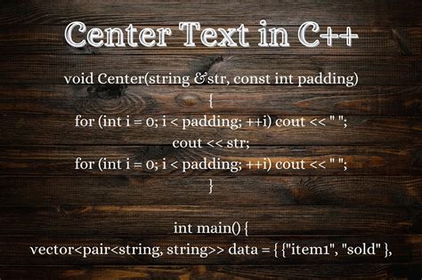 C Center Text Character Output Formatting Basics In C Position Is Everything