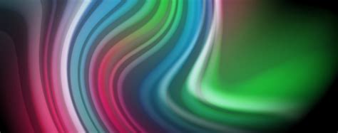 추상 파 라인은 검은 배경에 무지개 스타일의 색상 줄무늬를 액체 프리 젠 테이 션 응용 프로그램 배경 화면 배너 또는 포스터에 대 한 예술적 그림 0명에 대한 스톡 벡터