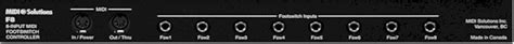 F8 8 Input Midi Footswitch Controller Midi Solutions Audiofanzine