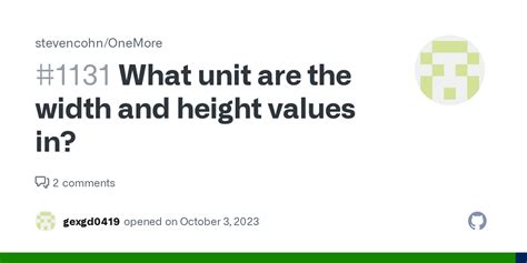 What Unit Are The Width And Height Values In Issue 1131