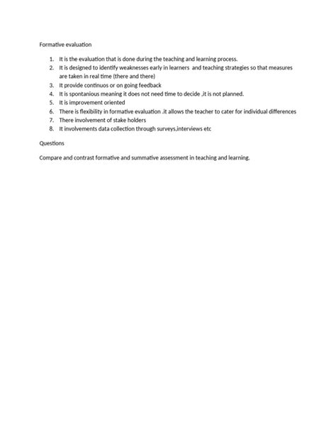 Formative Evaluation Pdf