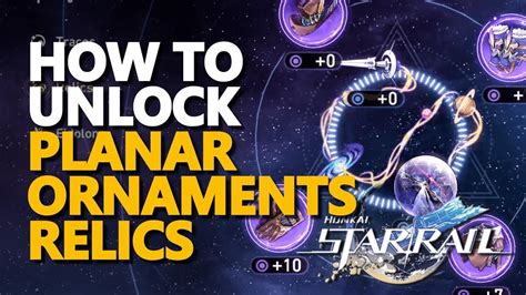 How to unlock Planar Ornaments Relics Honkai Star Rail - YouTube