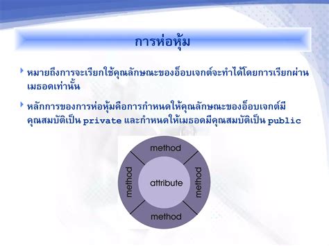 Java Programming หลักการเชิงอ็อบเจกต์ Ppt