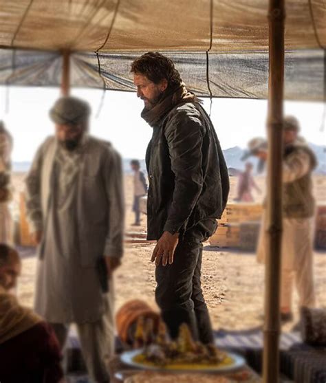 Kandahar 2023 - Gerard Butler (Tom Harris) Black Cotton Jacket